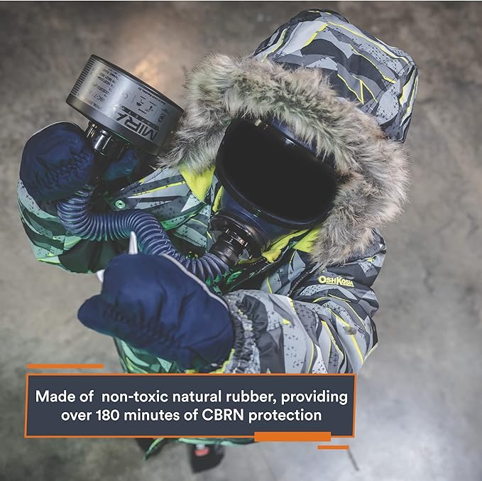 MIRA Safety MD-1 Children's Gas Mask - Full-Face Protective Respirator ...
